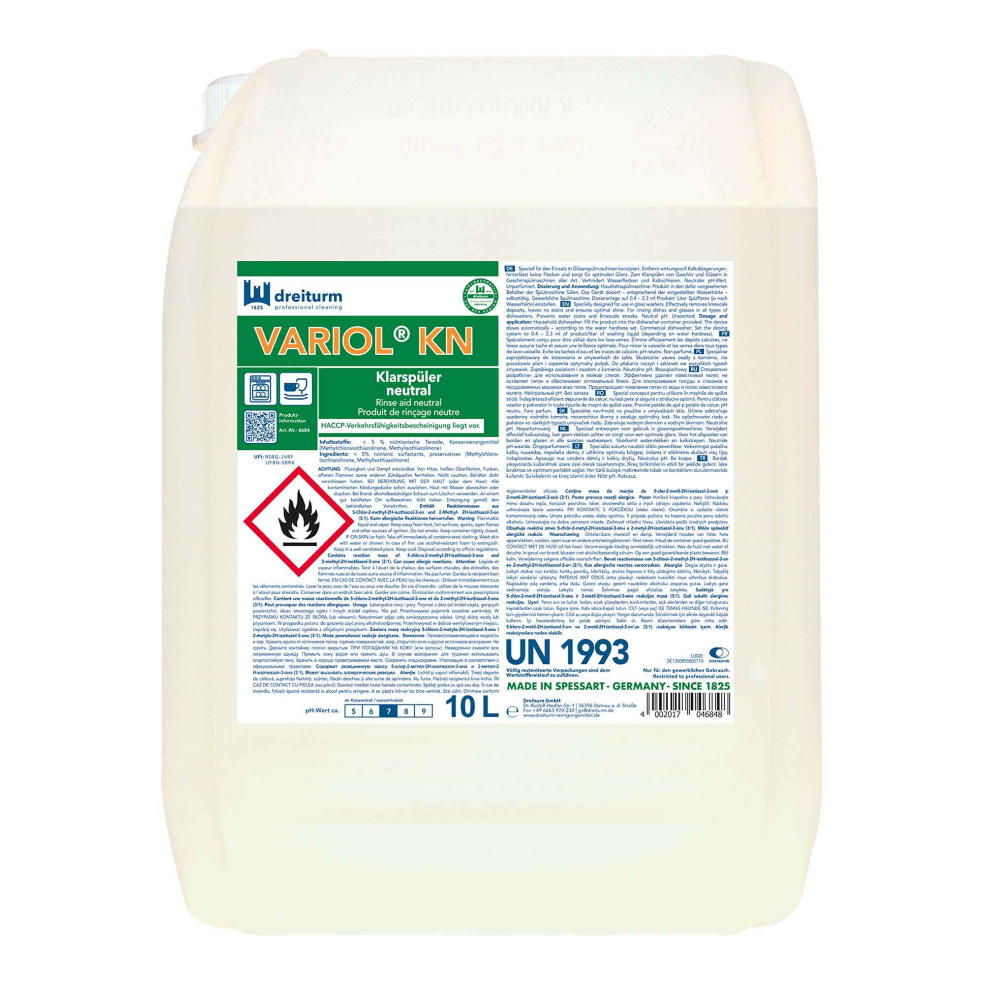 Dreiturm VARIOL KN Klarspüler neutral