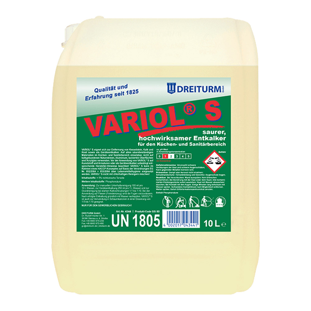 Dreiturm VARIOL S saurer, hochwirksamer Entkalker