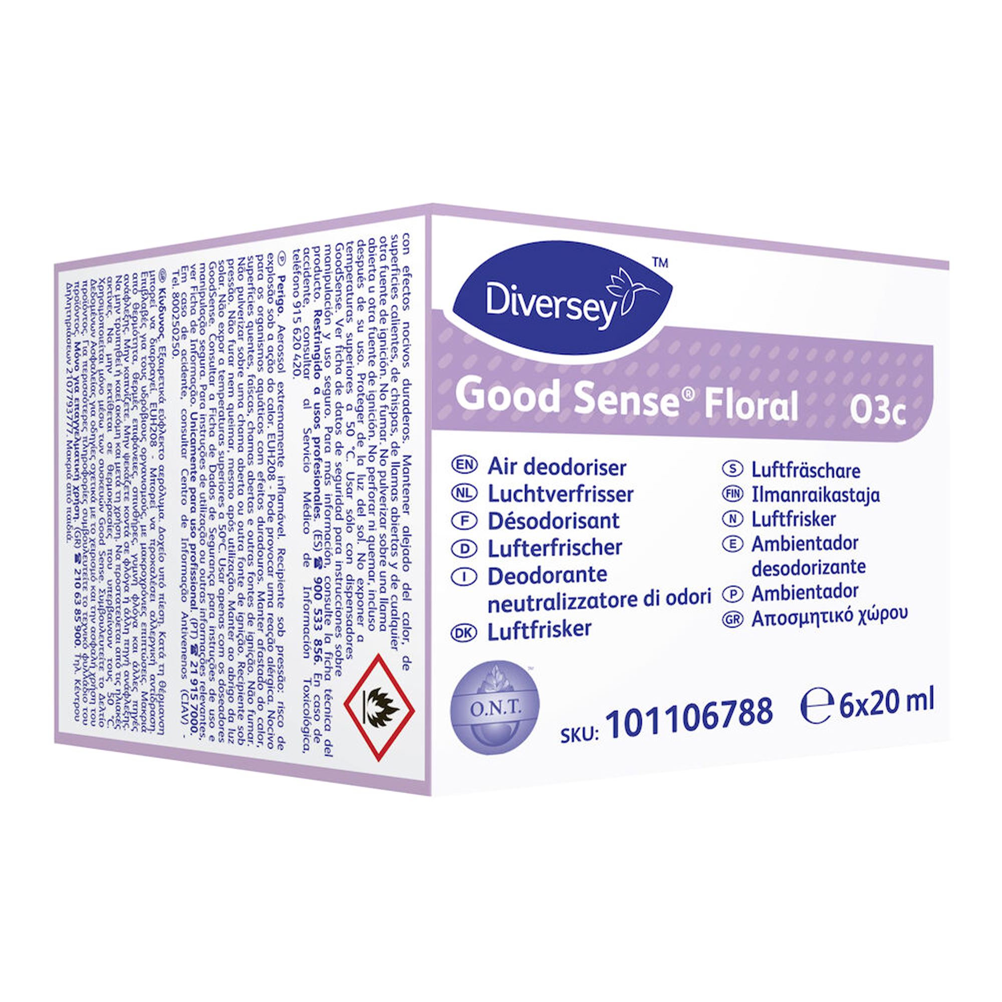 Diversey Good Sense Duftpatrone „Floral“ O3c 6x2x20ml