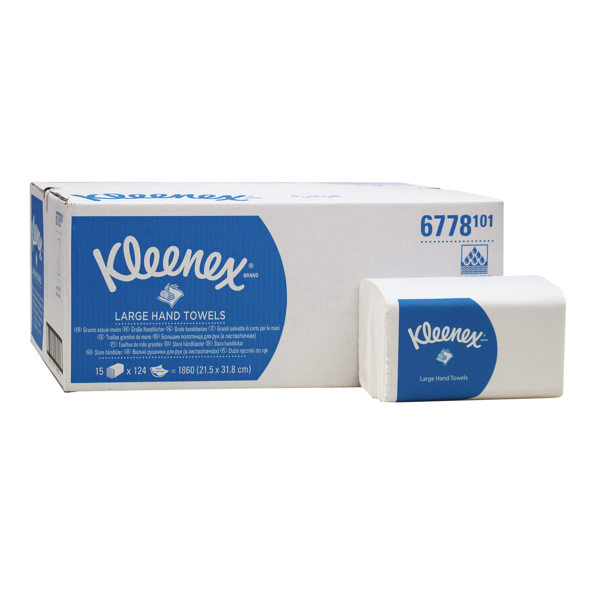 Kleenex Ultra 6778 Papierhandtücher Interfold V-Falz, 2-lagig, weiß
