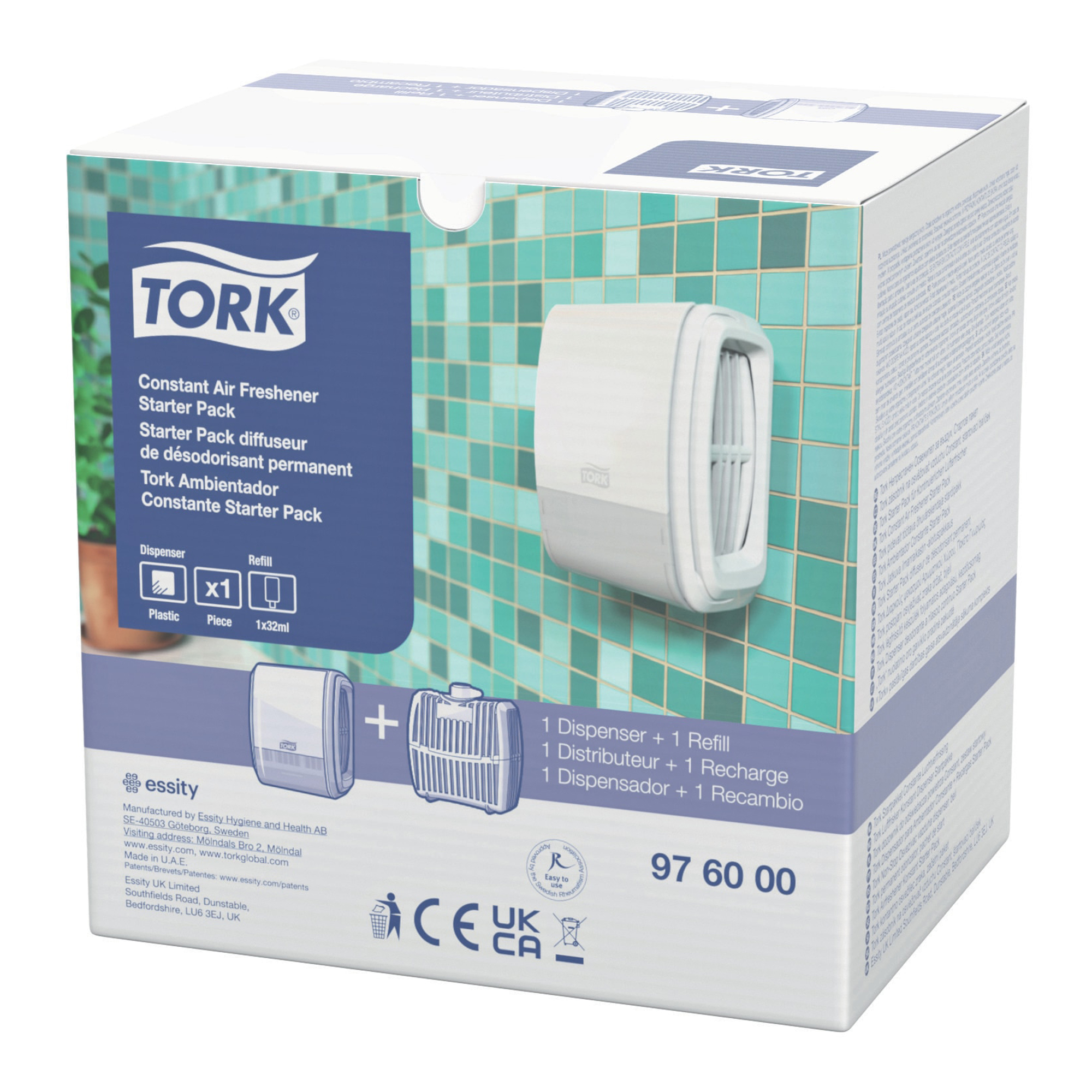 Tork 976000 Starter Pack für Kontinuierlichen Lufterfrischer A3