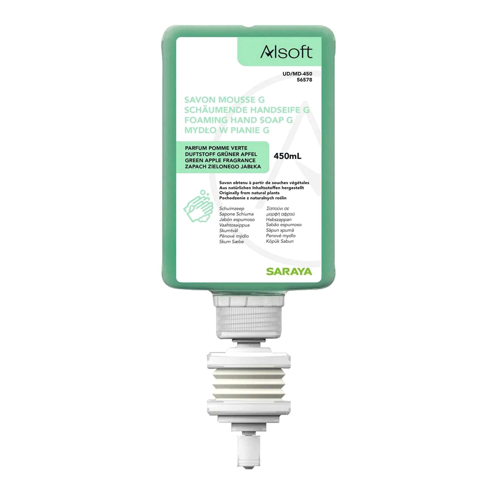 Saraya Schaumseife Sanilavo Alsoft G grüner Apfel 450 ml