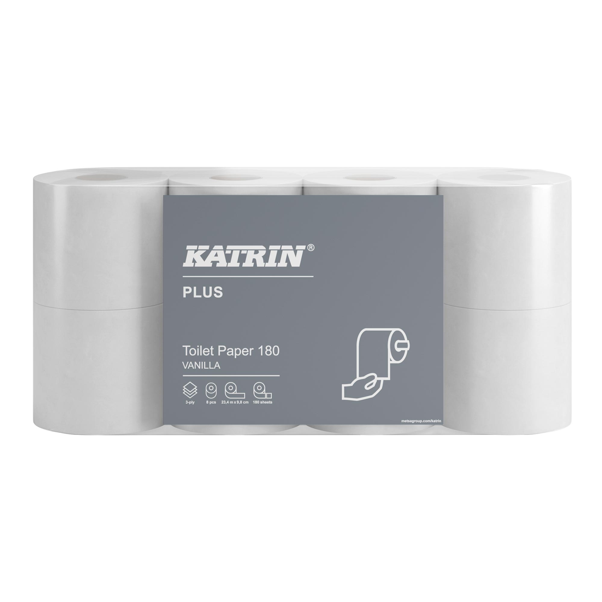 Katrin 87655 Plus Toilettenpapier 180 Vanilla 3-lagig 180 Blatt