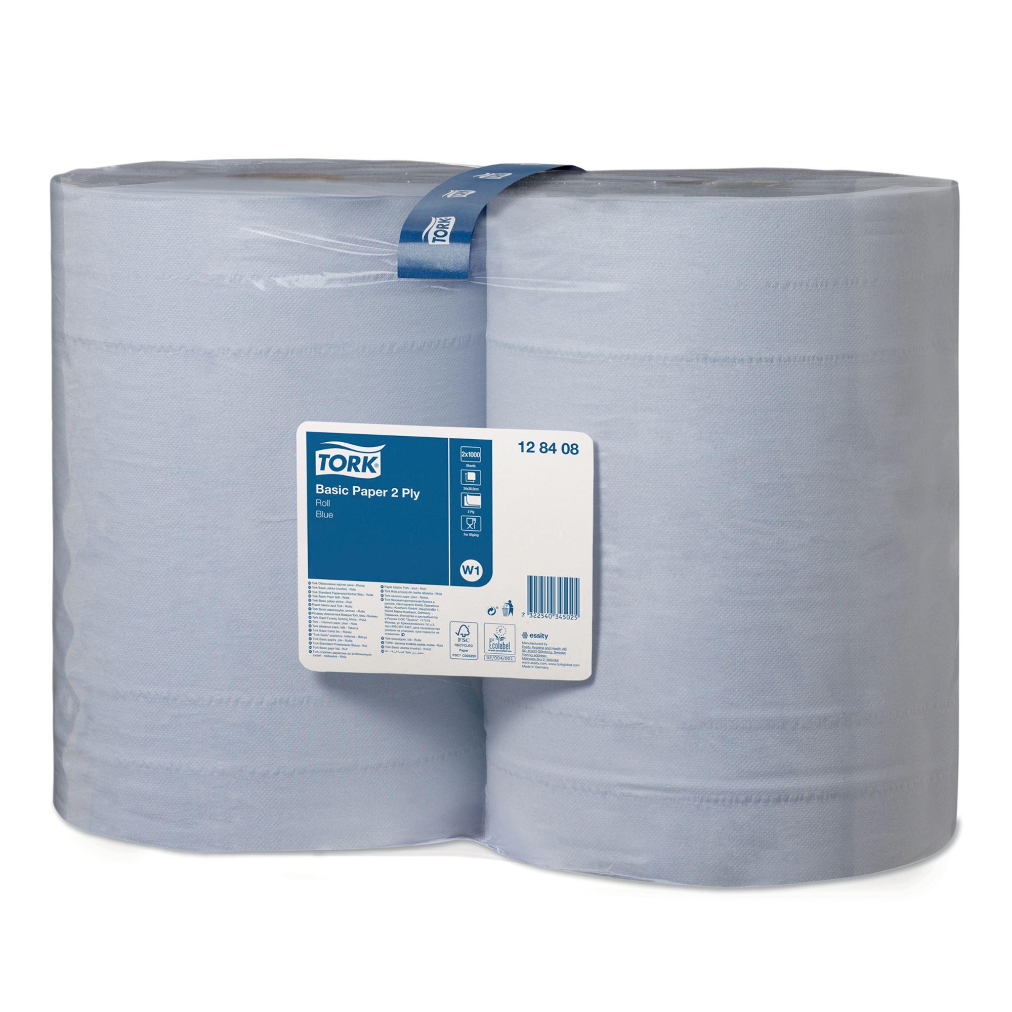 Tork 128408 Standard-Papierwischtücher W1, 2-lagig, 340 Meter