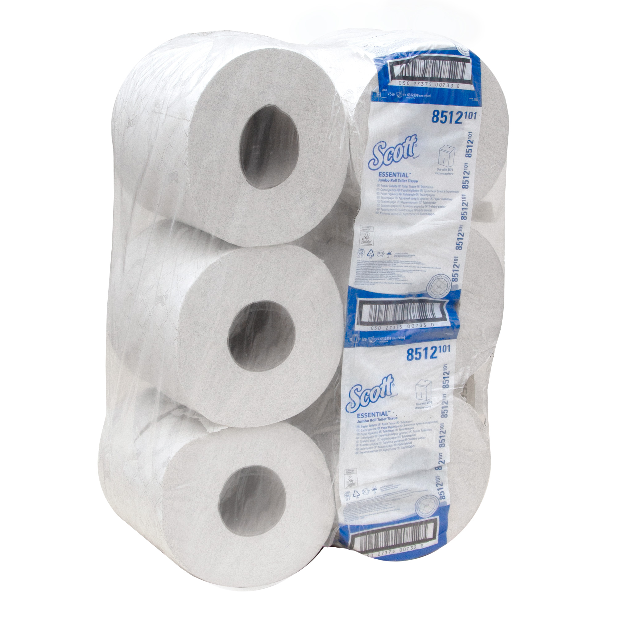 Scott Essential 8512 Toilettenpapier Jumborolle, 2-lagig, 200 m