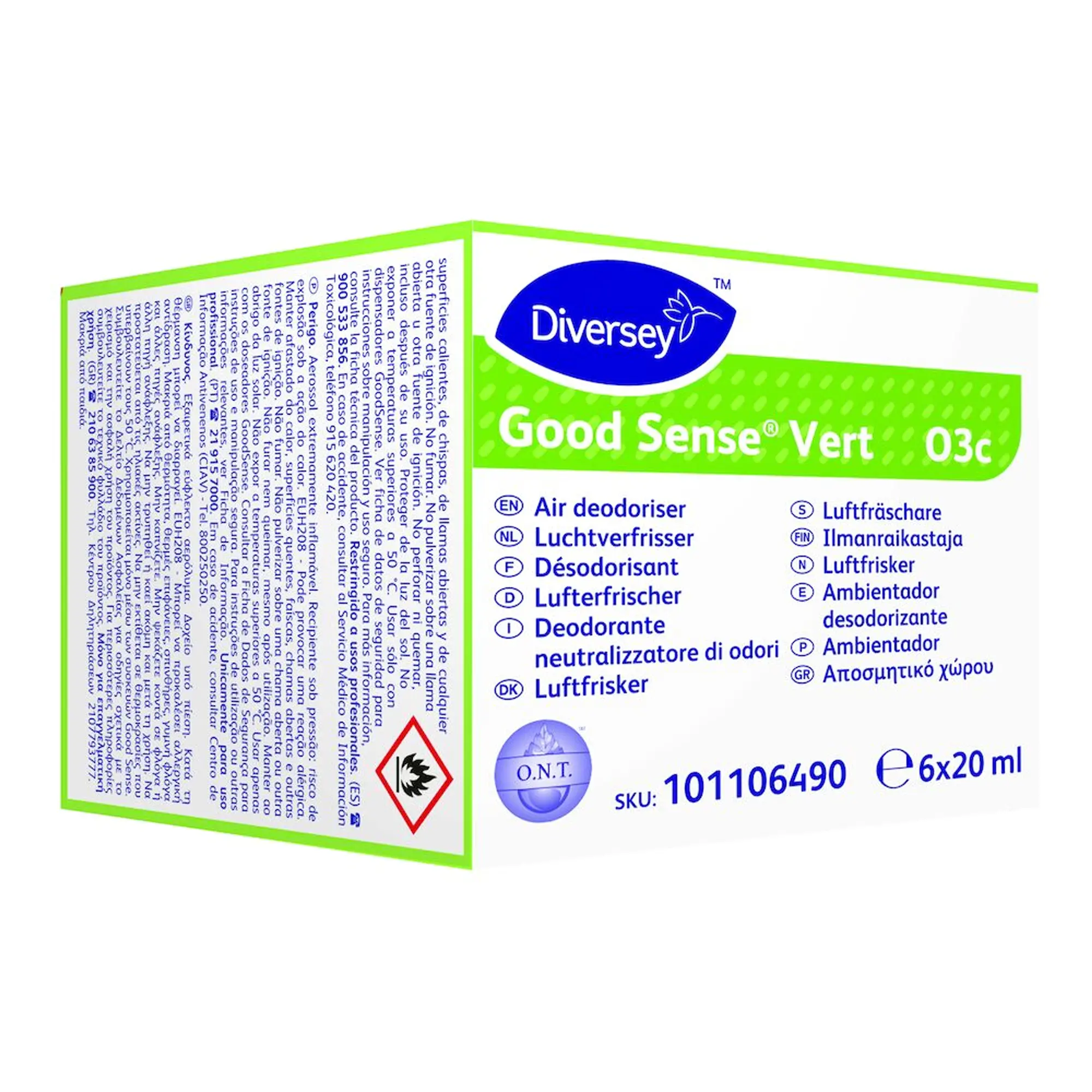 Diversey Good Sense Duftpatrone „Vert“ O3c 6x2x20ml