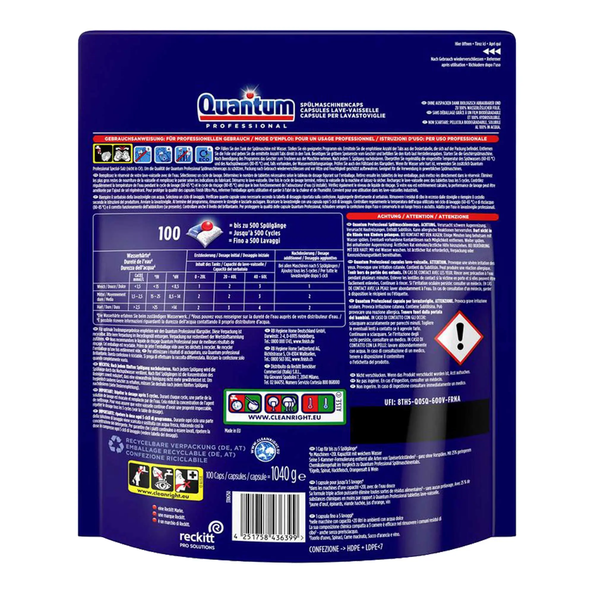 Finish Quantum Professional Spülmaschinentabs 100 Caps