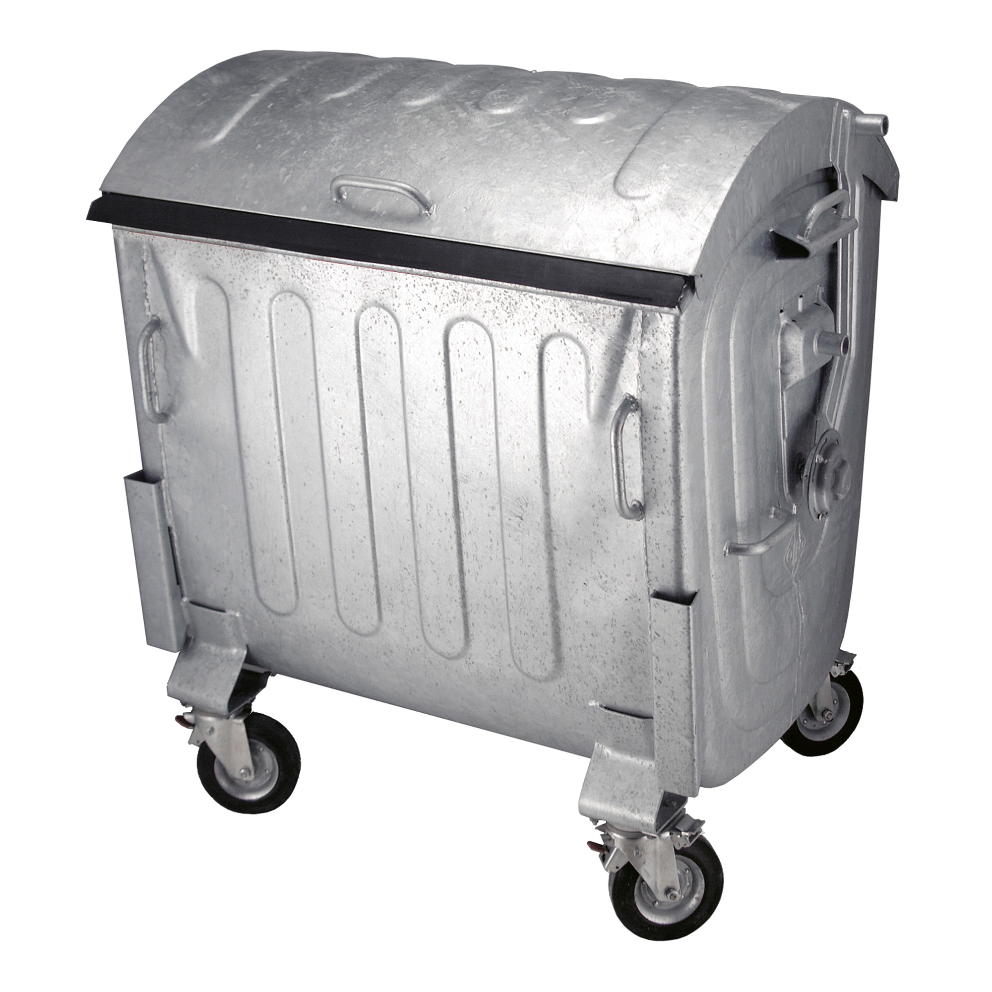 Vepa Bins Großraummüllcontainer 1100 Liter mit Schiebedeckel, stahlverzinkt