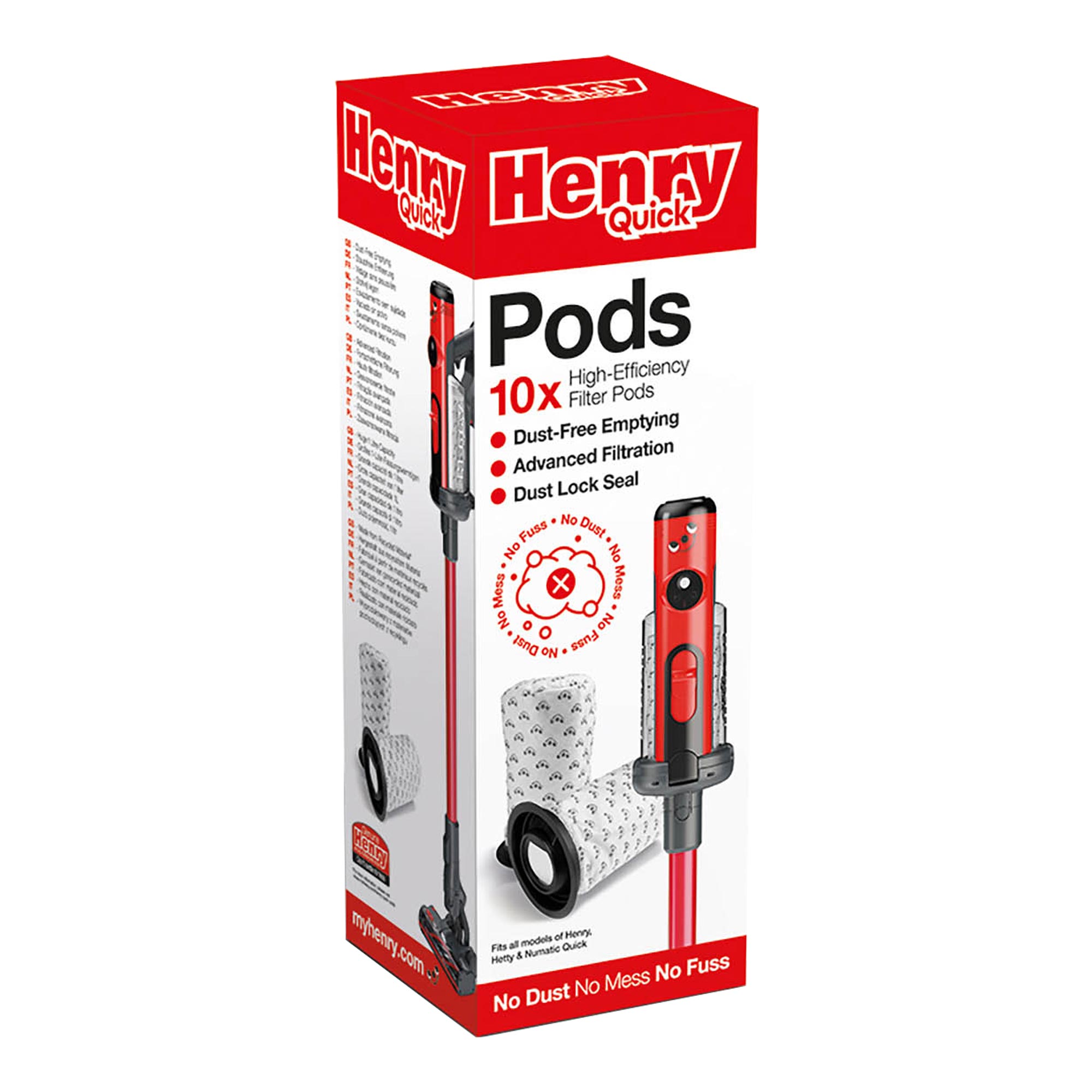 Numatic Filter-Pods Staubsauger-Filtereinsätze für Quick-Modelle