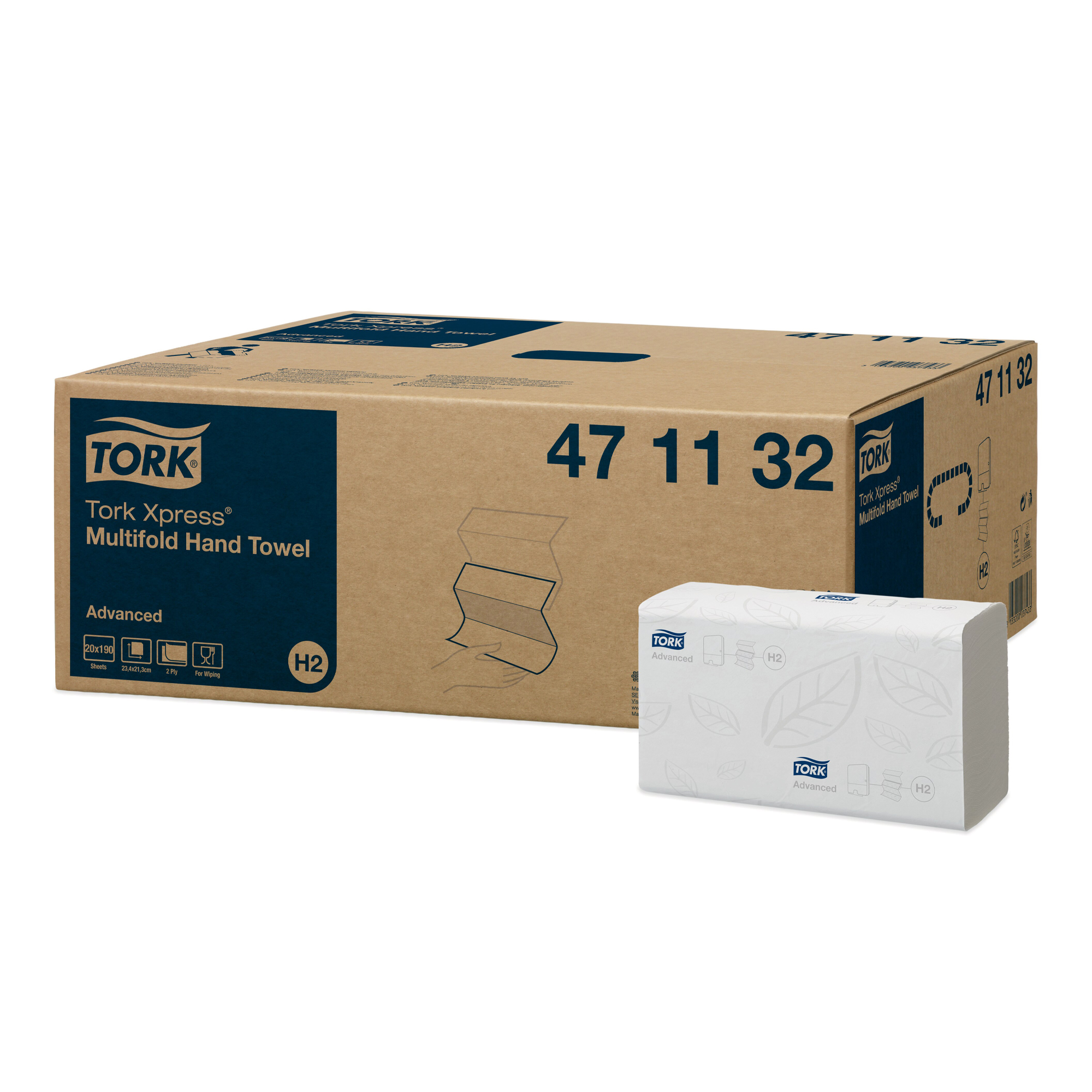 Tork 471132 Papierhandtücher Multifold Interfold weiß