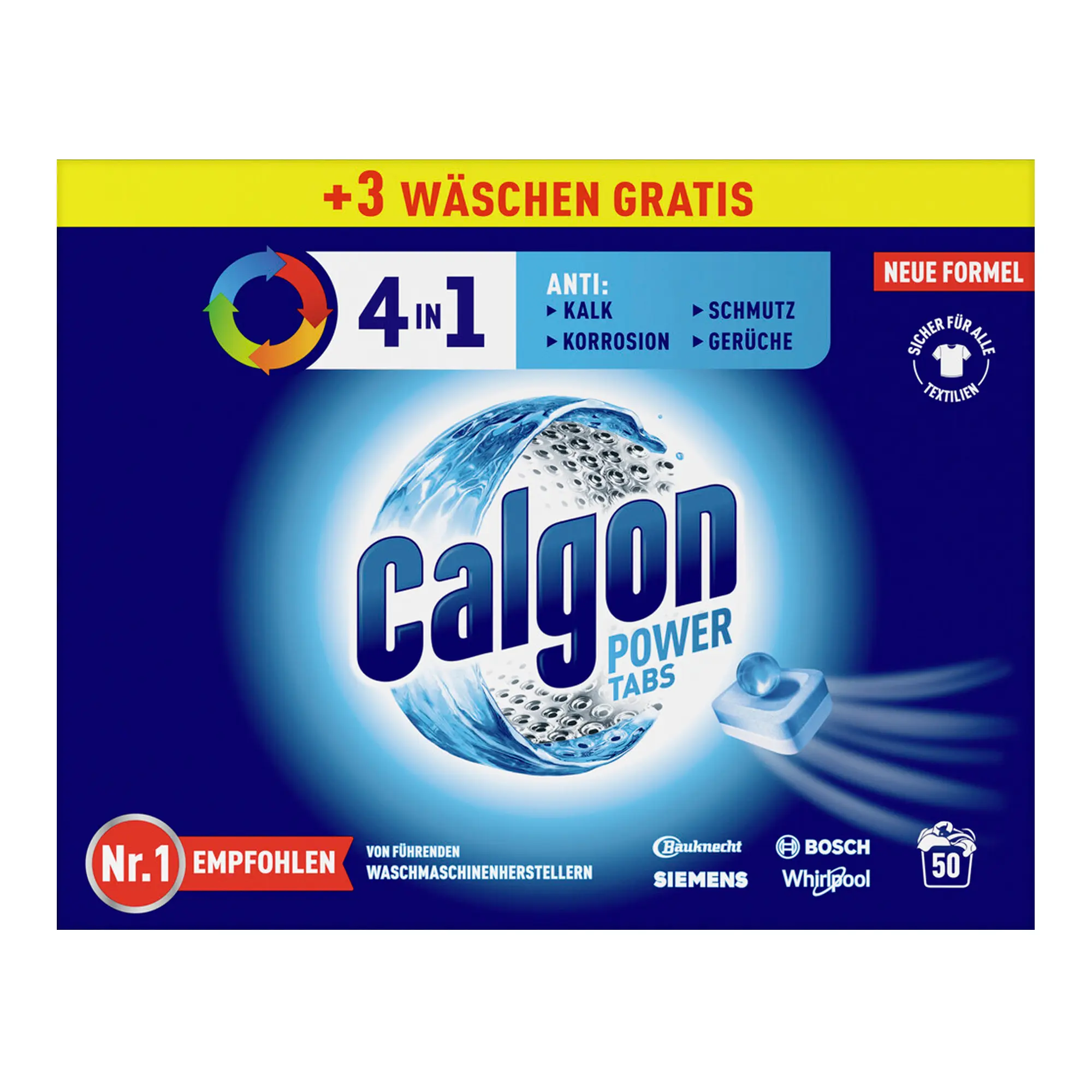 Calgon 4in1 Power Tabs Waschmaschinenreiniger Tabs