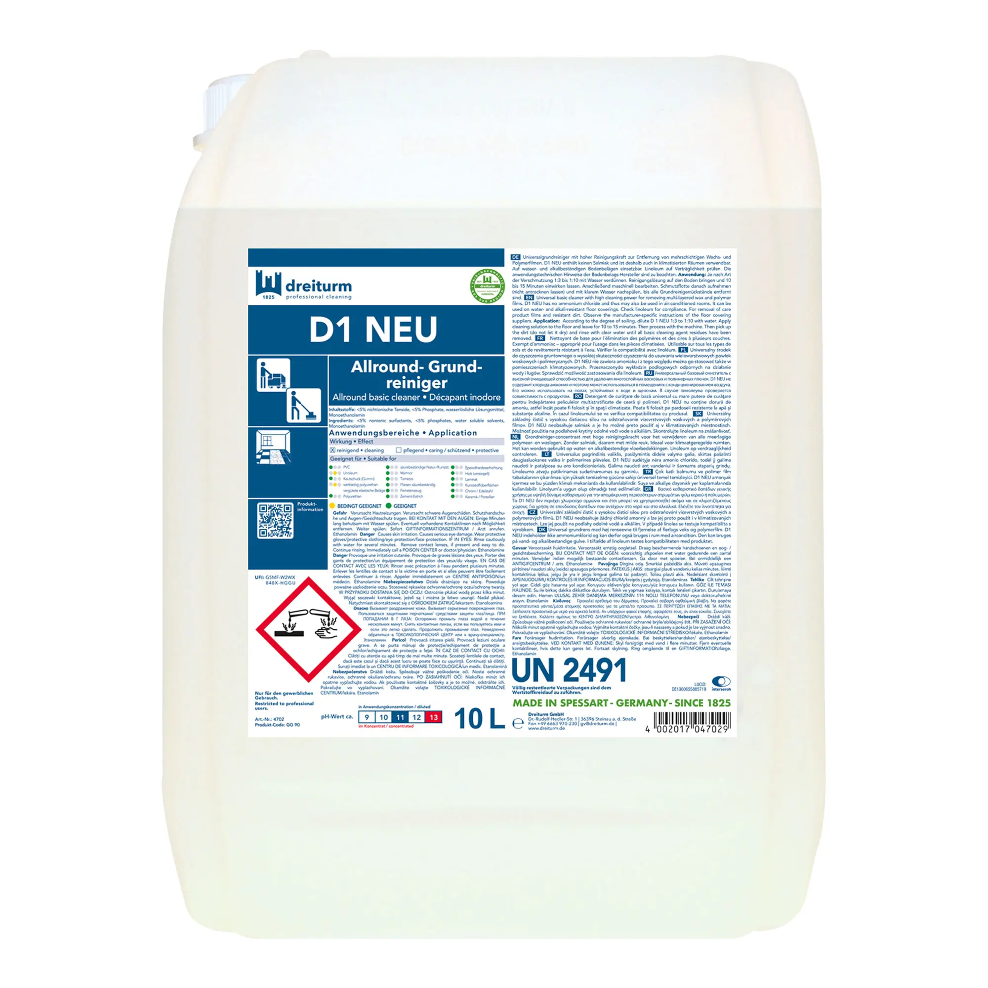 Dreiturm D1 NEU Allround-Grundreiniger Universalgrundreiniger