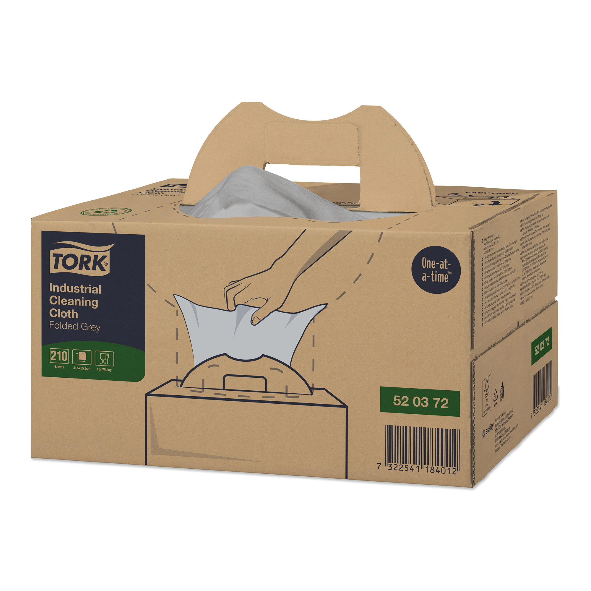 Tork 520372 Industrie Reinigungstücher W7, 35,5 x 41,5 cm