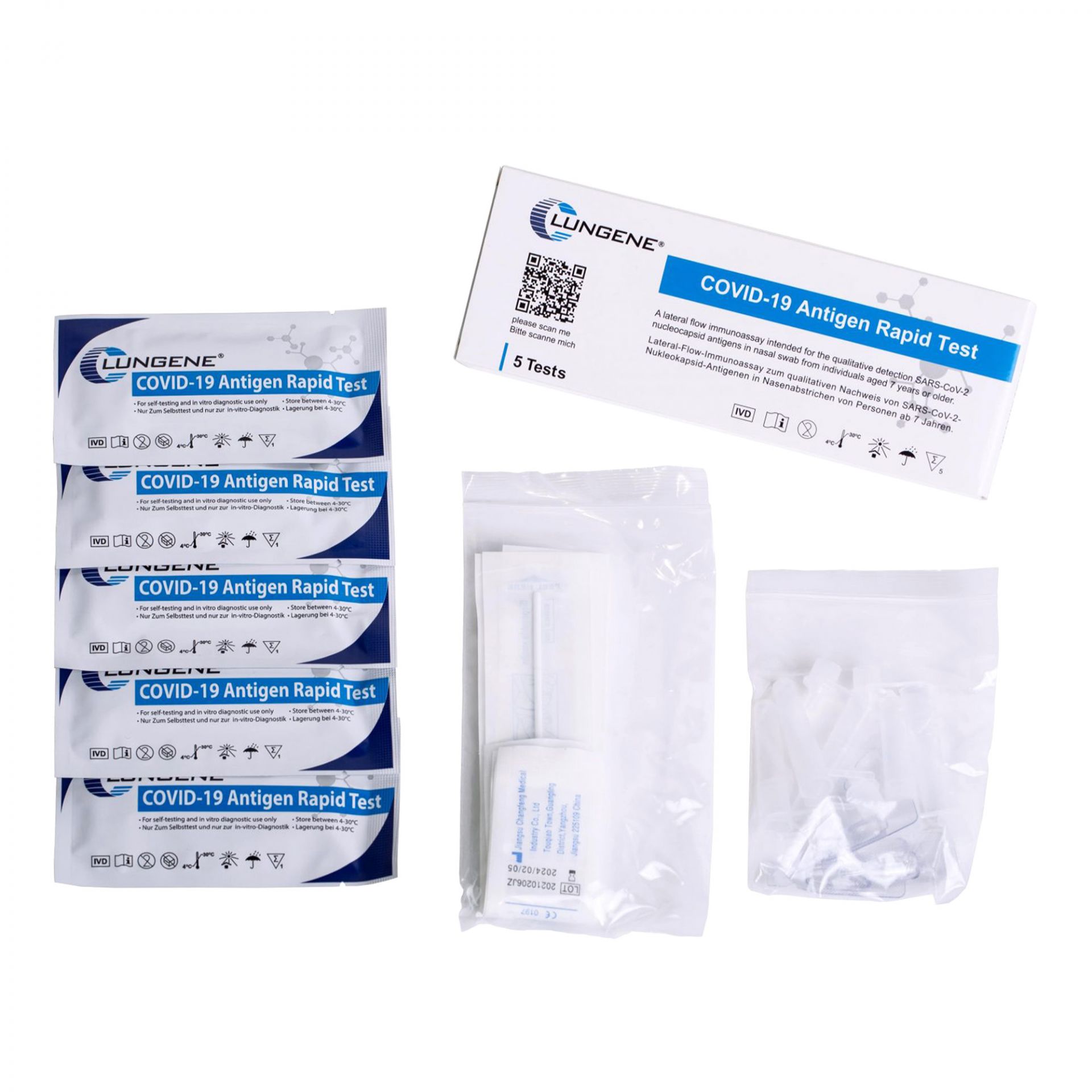 CorDx RSV+Influenza A/B+Covid-19 Combo Ag Test, Selbsttest
