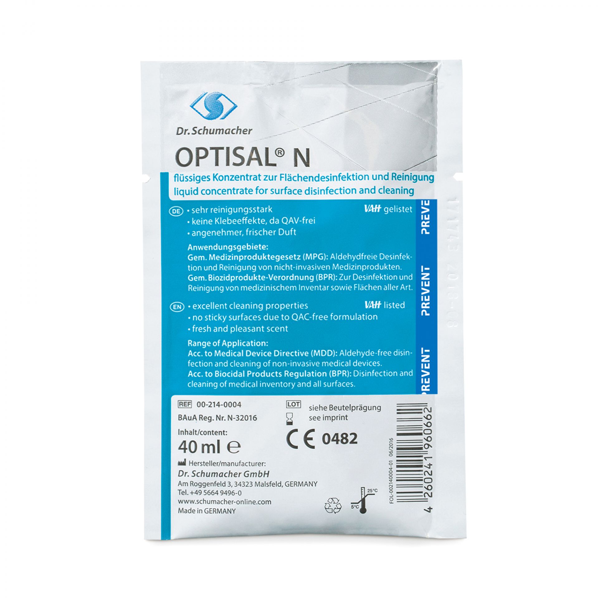 Dr. Schumacher Optisal N flüssiges Konzentrat zur Flächendesinfektion ...